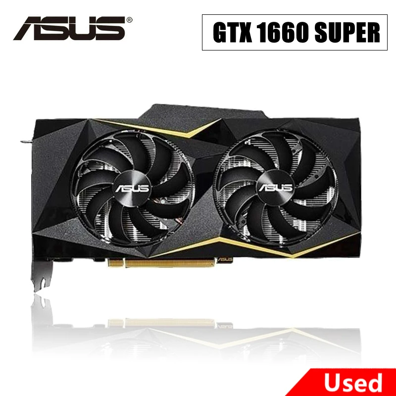 Placas de Vídeo ASUS GTX 1660 super 6GB GAMING GPU Placa Gráfica GTX ...