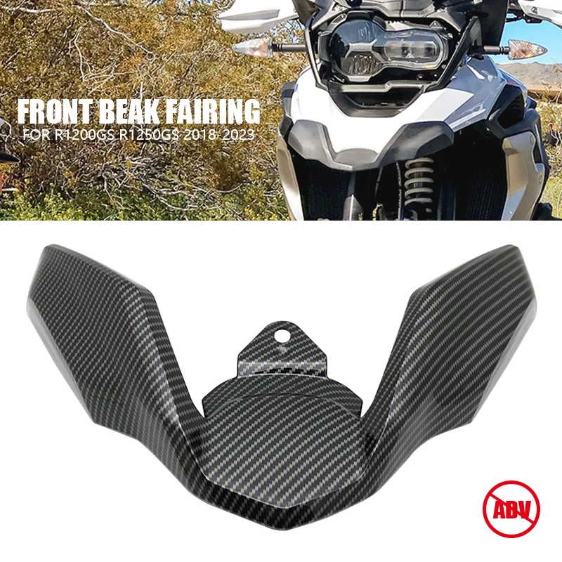 R1200GS R1250GS Carbon Look Front Beak Fairing Extension Wheel Extender ...