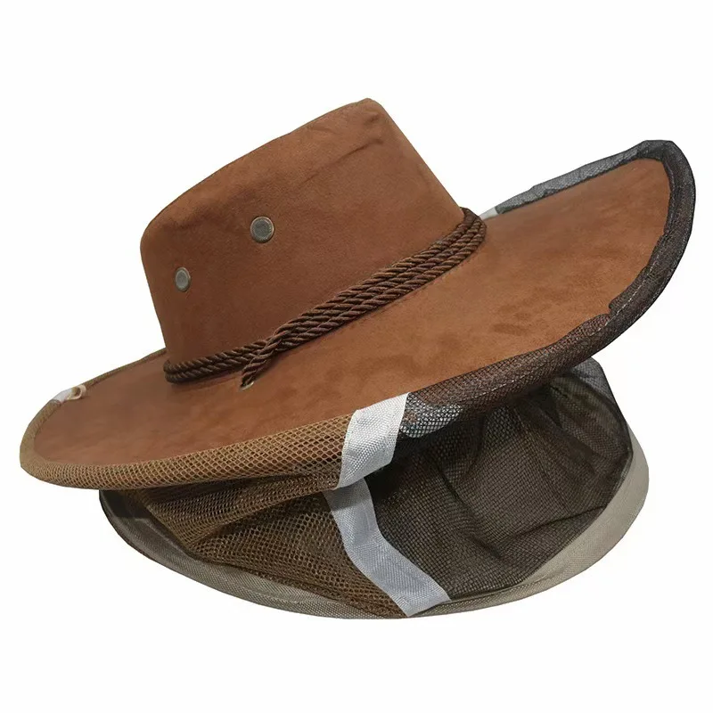 Beekeeping Cowboy Hat Beekeeping Protector Cap Beekeeper Fly Insect Net ...
