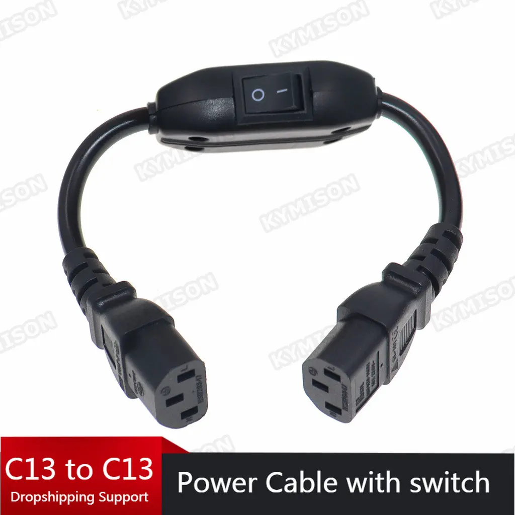 C13-to-C13-Extension-Adapter-Power-Cord-IEC-320-C13-Female-to-C13 ...