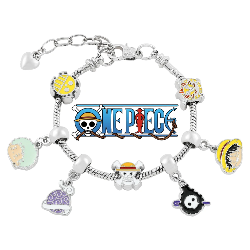 One-Piece-Bracelets-Anime-Figure-Monkey-D-Luffy-Pirate-Beads-Chains-DIY ...