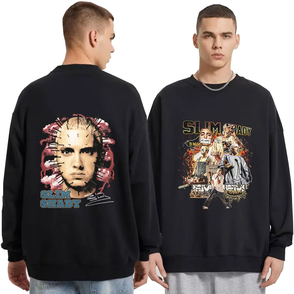 Eminem Slim Shady Tour Print Men Pullover Hoodie Harajuku Hip Hop ...