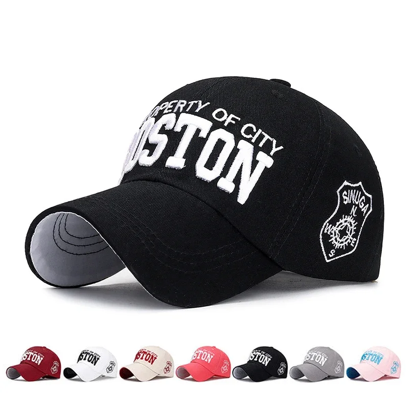 BOSTON-Embroidered-Baseball-Caps-for-Men-Women-Snapback-Hats-Designer ...