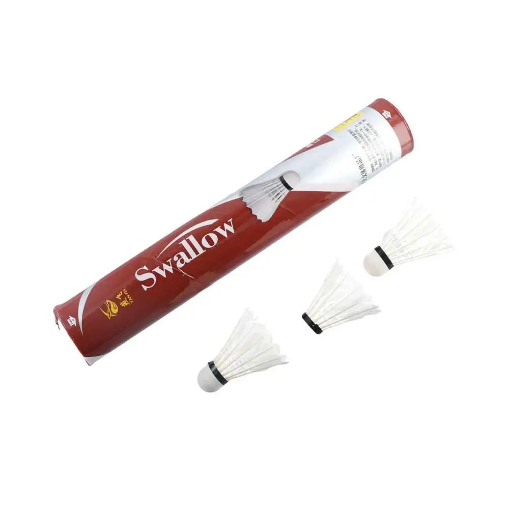 Badminton Shuttlecock 12 Pcs Goose Feather Outdoor Sports Game | eBay