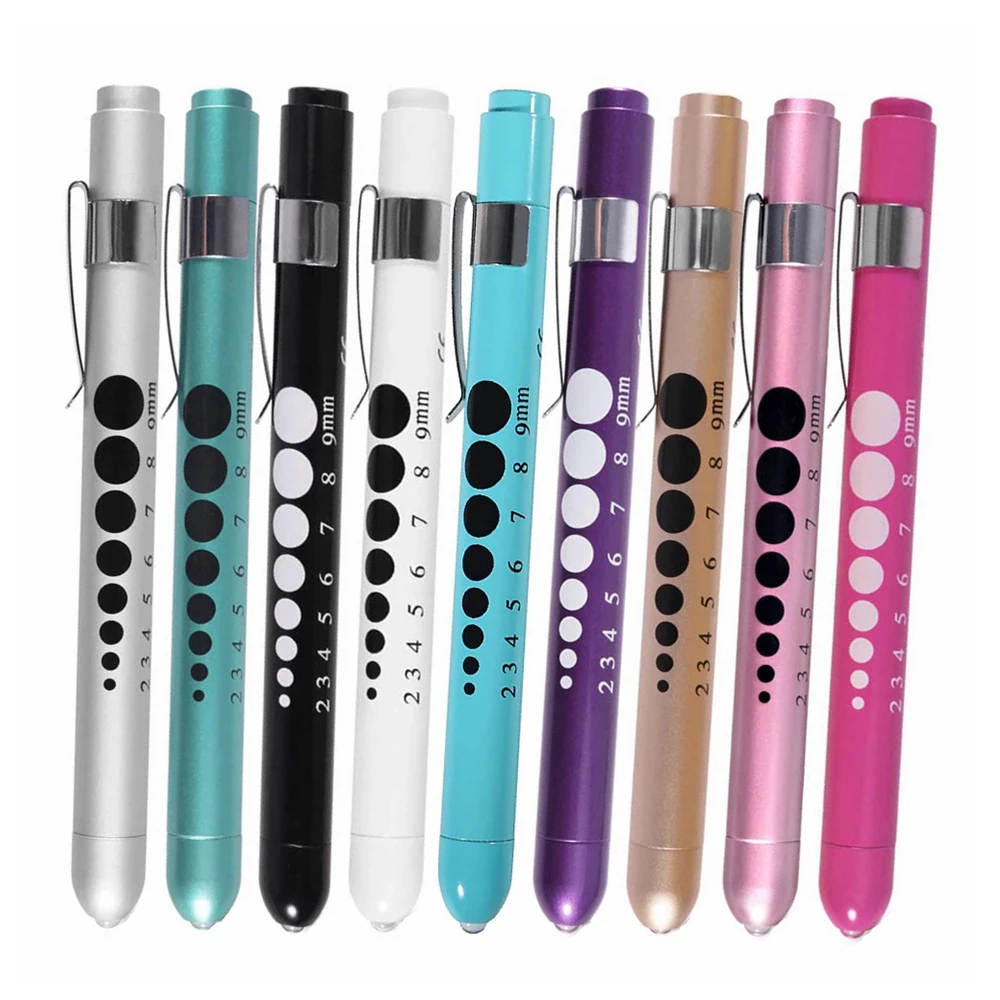 Pen-Light-with-Pupil-GaugeLED-Flashlight-Medical-First-Aid-Pen-Light ...