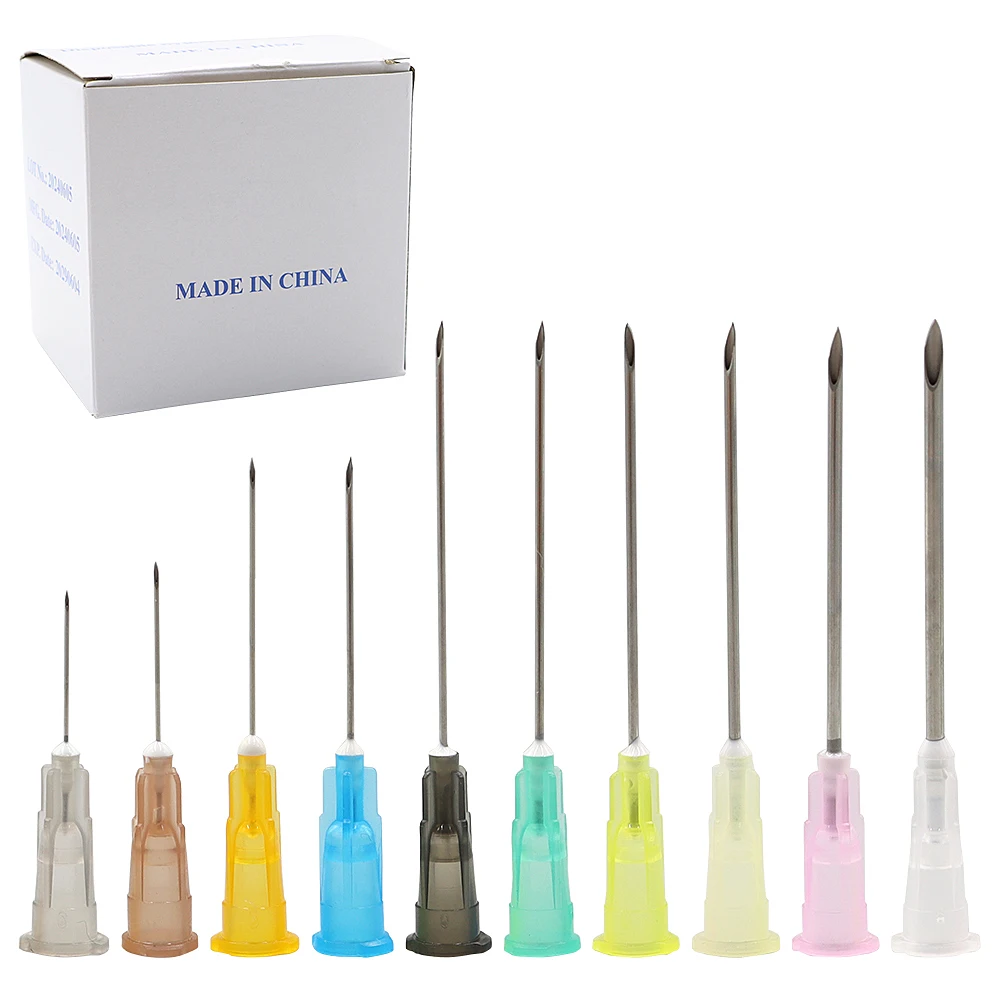 100pcs-Dispensing-Needles-pointed-injection-needle-transparent-syringe ...