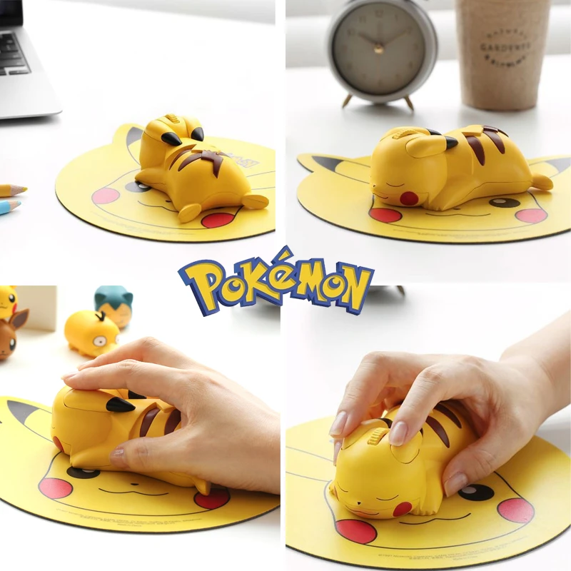 Pokemon ratón inalámbrico de Pikachu con Bluetooth, tableta de dibujos ...