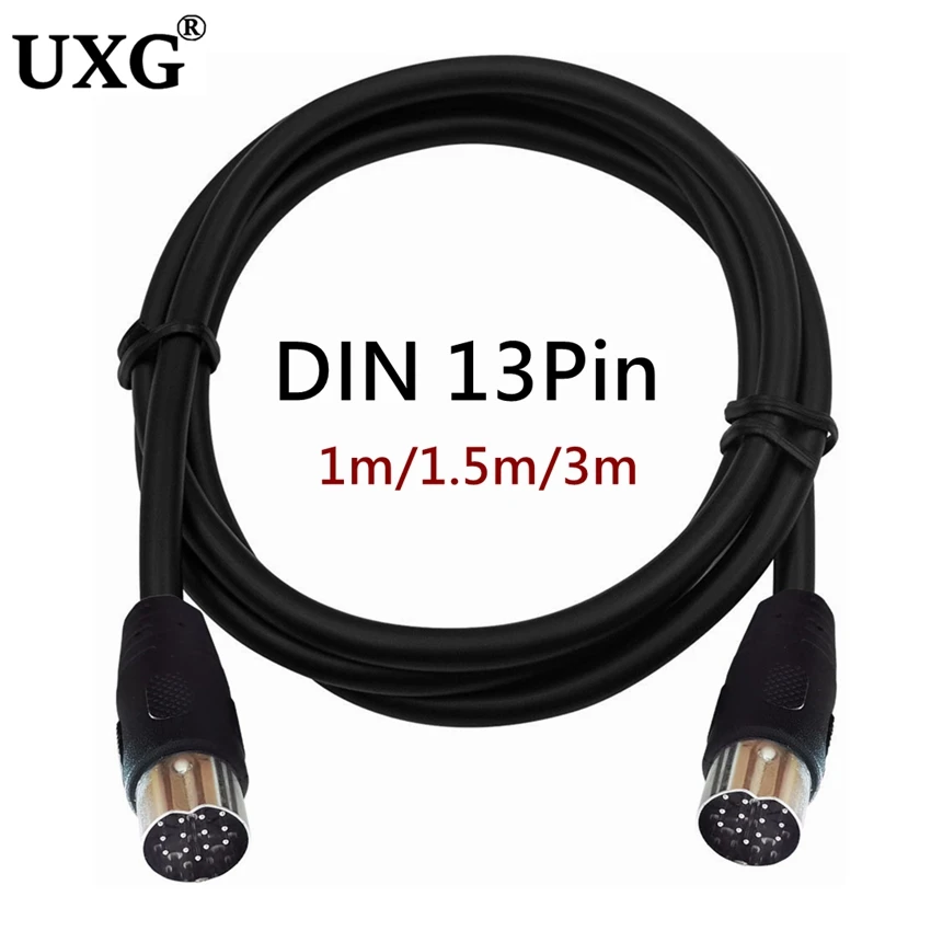 1-5m-3m-13-Pin-13PIN-DIN-Male-to-male-Extension-Cable-CD-Changer-to ...