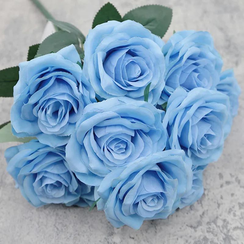 Huge Bouquet Of Blue Roses