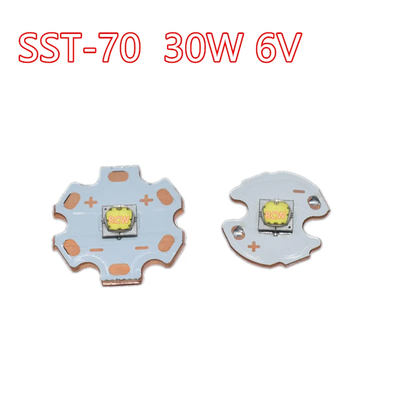 30W High Power LED Bead SST-70 6V White 5050 SST70 LED Bead Flashlight ...