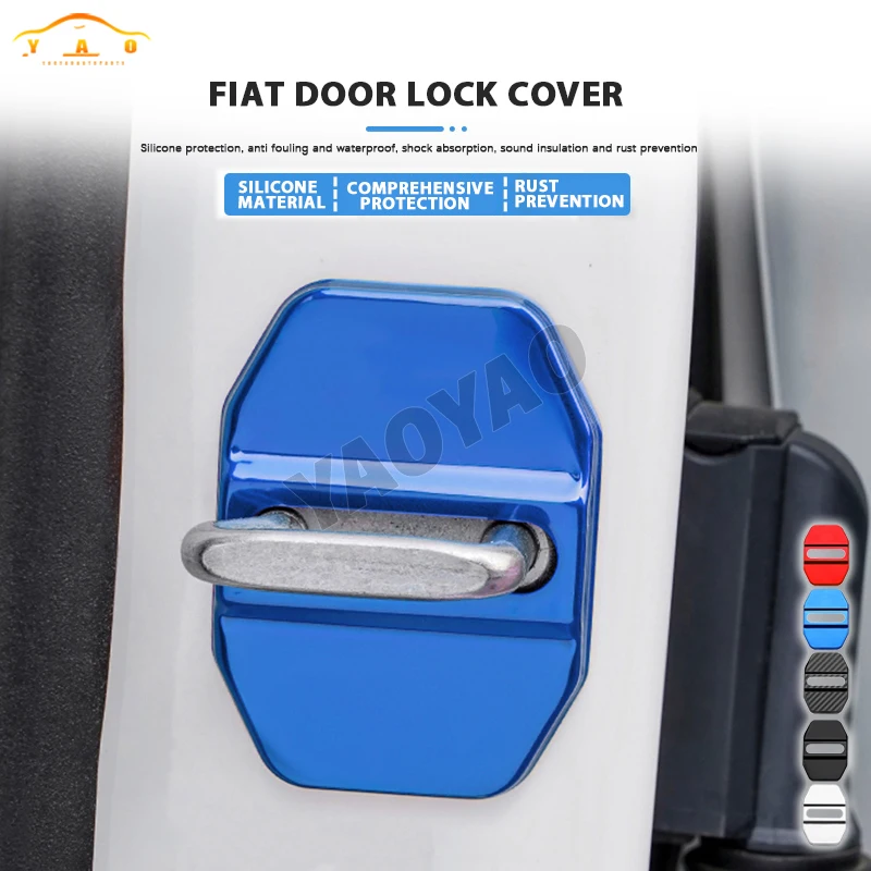 4pcs-Car-Accessories-Door-Lock-Covers-Case-For-Fiat-500X-VIAGGIO-OTTIMO ...