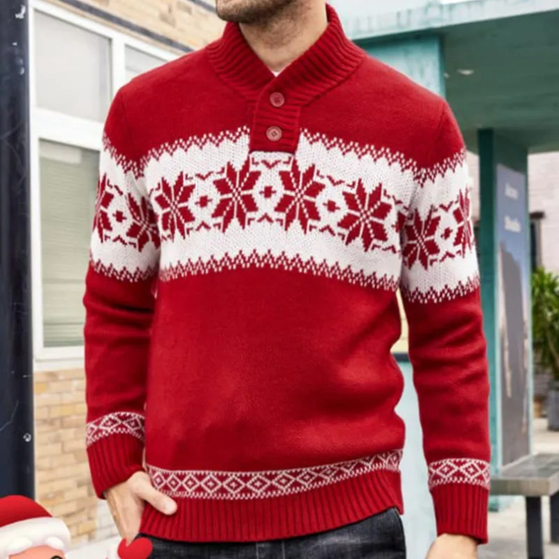 Autumn-Winter-Men-s-Pullover-Sweaters-Casual-Solid-Knitted-Sweater-Long ...