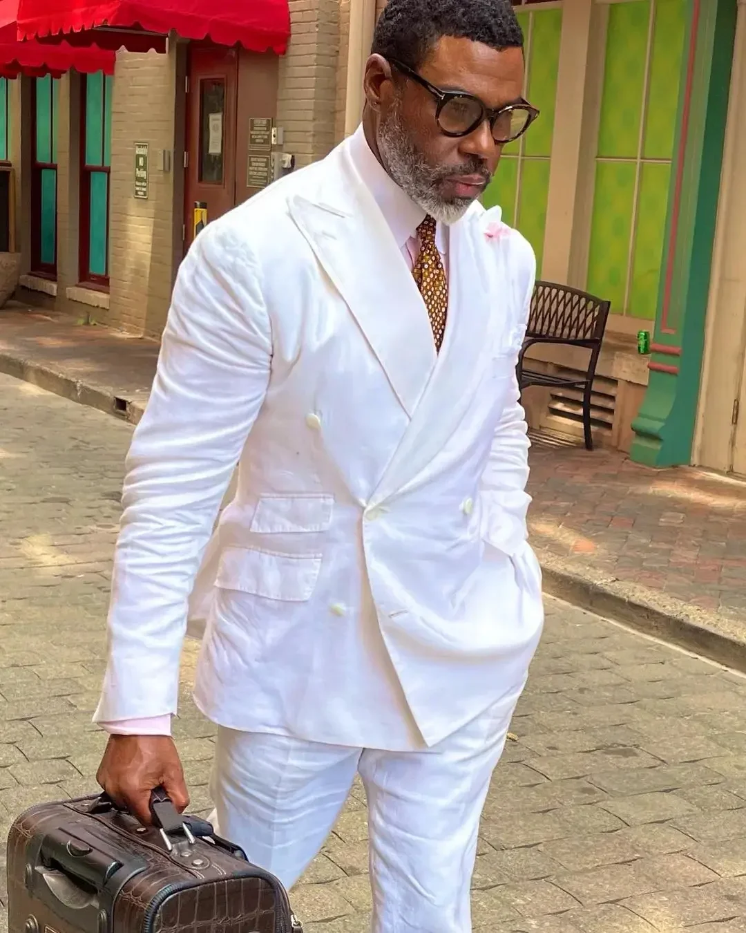 Blazer-en-lin-blanc-double-boutonnage-pour-homme-ensemble-2-pi-ces-l ...