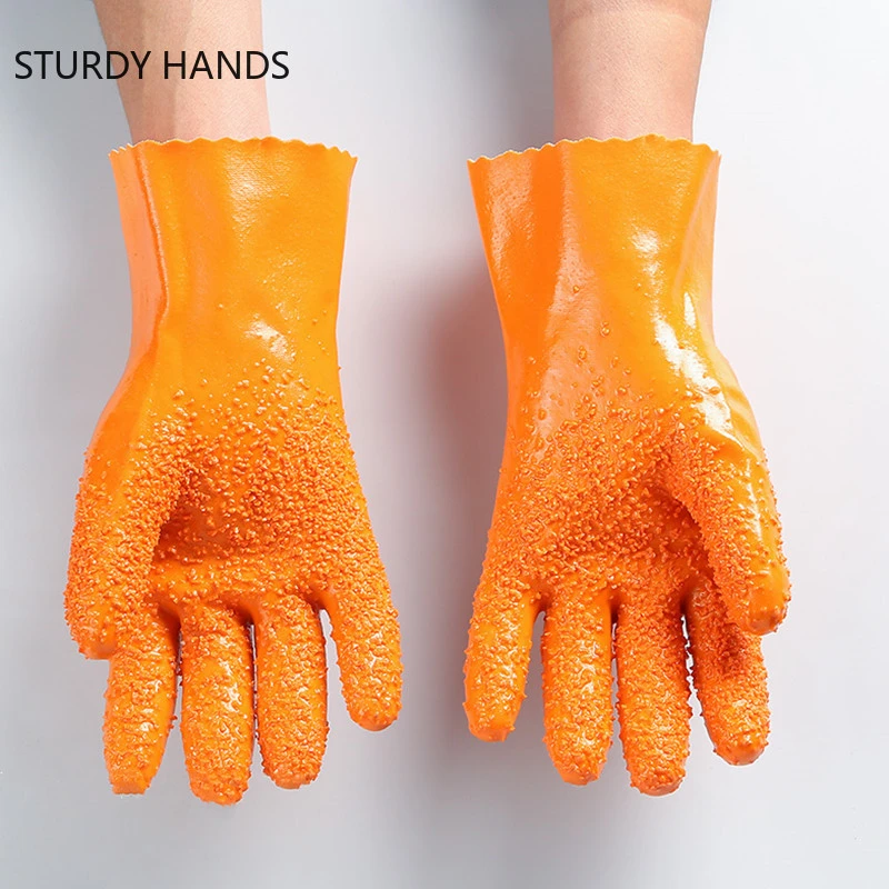 Home Fish-killing Rubber Gloves Waterproof Labor Insurance Gloves ...