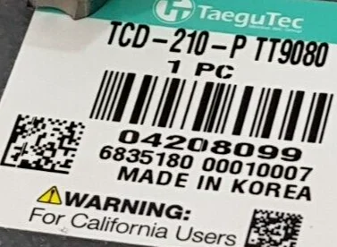 ORIGINAL 1PCS CARBIDE INSERT TCD-210-P TT9080