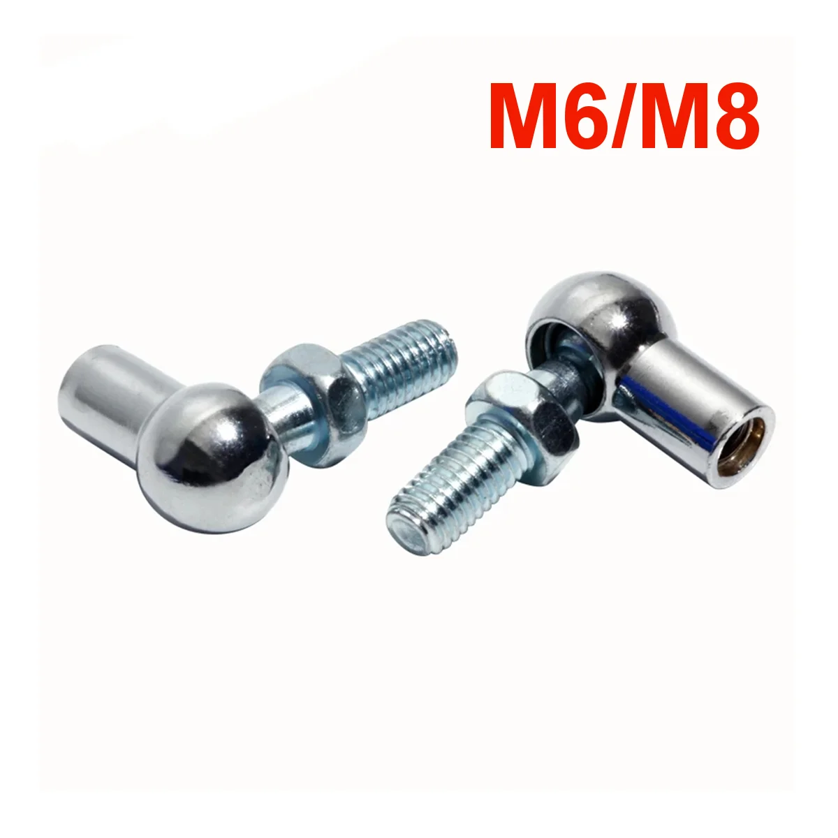2Pcs M6/M8 Universal Gas Strut Rod Ende Fitting Ball Pin Verbinder ...
