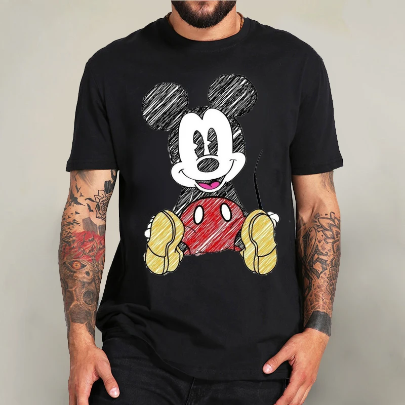 Camiseta-con-patr-n-de-Mickey-Mouse-de-Disney-para-hombre-y-mujer-Tops ...