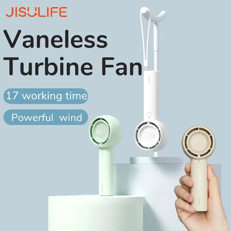 JISULIFE-Mini-Portable-Fan-Powerful-Trubo-Rechargeable-Bladeless-Fans ...