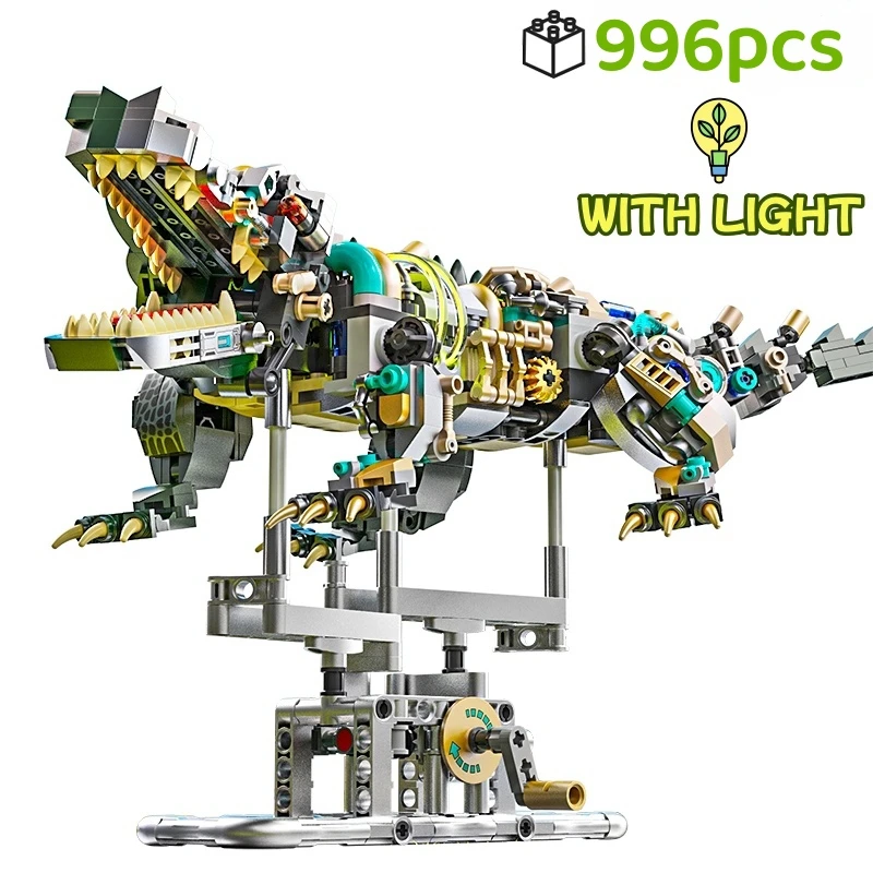 Creative-Mechanical-Crocodile-Sea-Animal-Amphibians-Life-Set-Light ...