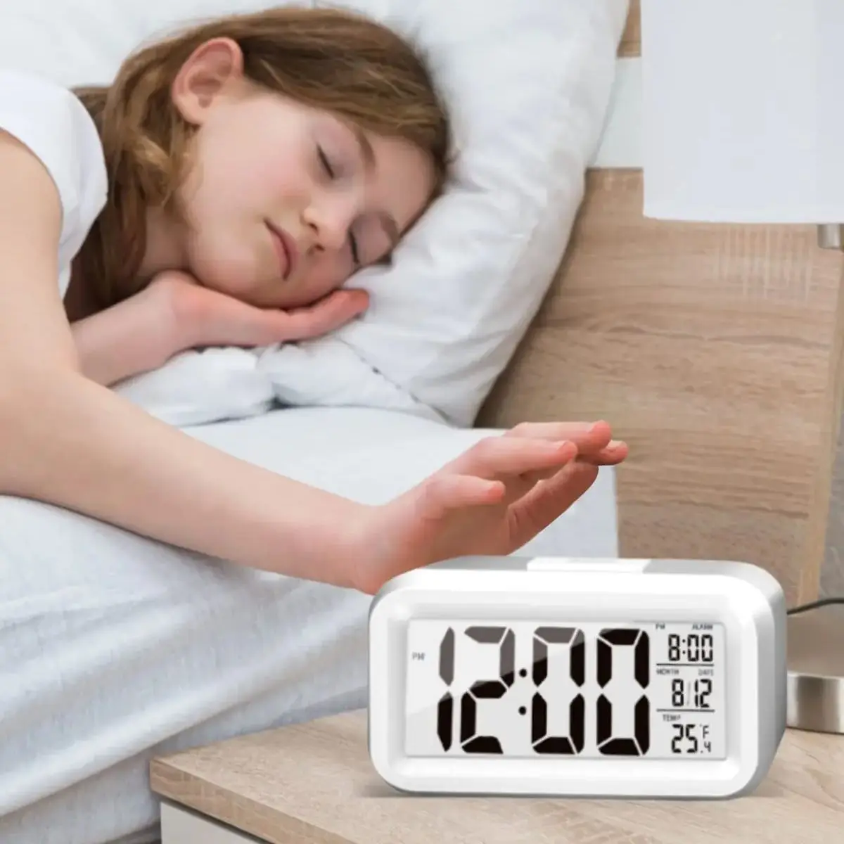 LED-Digital-Alarm-Clock-Backlight-Snooze-Data-Time-Calendar-Desktop ...