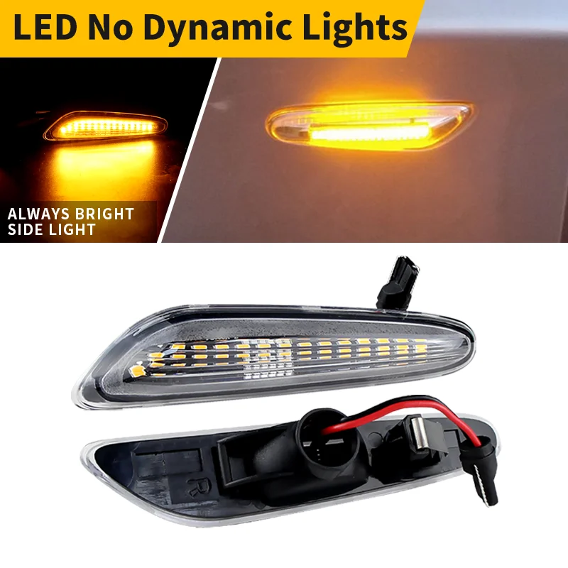 2Pcs OEM# 63137253326 LED Dynamic Side Marker Indicator Lamp For BMW X3 ...