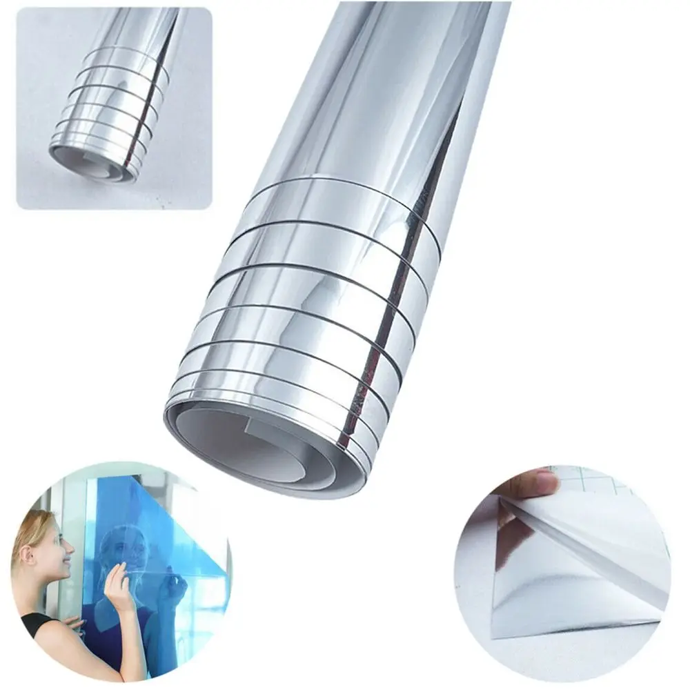 New-Bathroom-Decor-Ultra-thin-Self-Adhesive-Roll-Stickers-Mirror-Wall ...