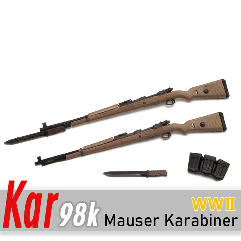 1/12 Scale Soldier Kar98k General Military Props Model for 6" Body Figure