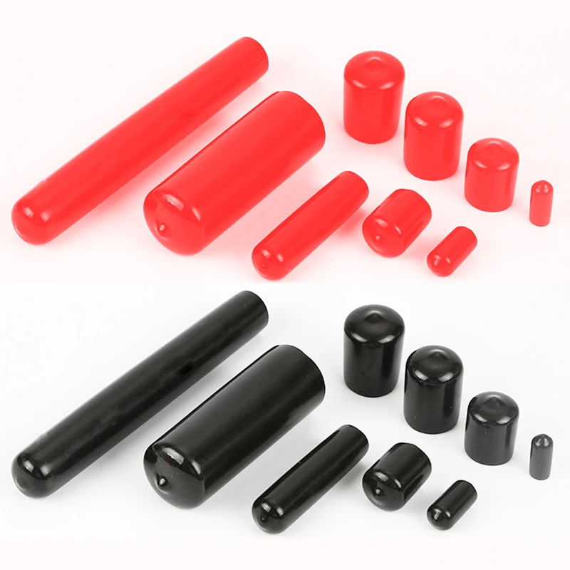 Rubber Cap Seals Nuts Silicone Sleeve Stopper Plugs Soft Cover End Caps ...