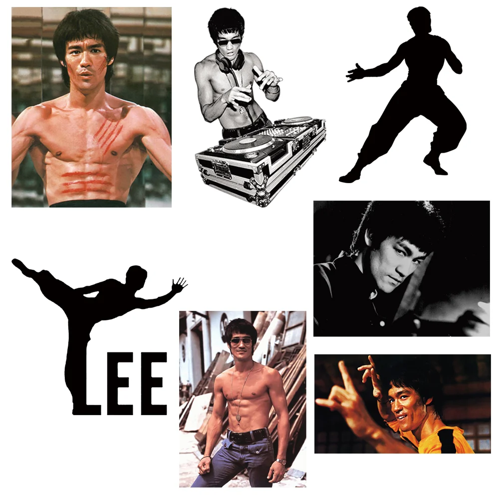 Bruce Lee Patches Stripes Stickers Clothes Iron Transfers - AliExpress