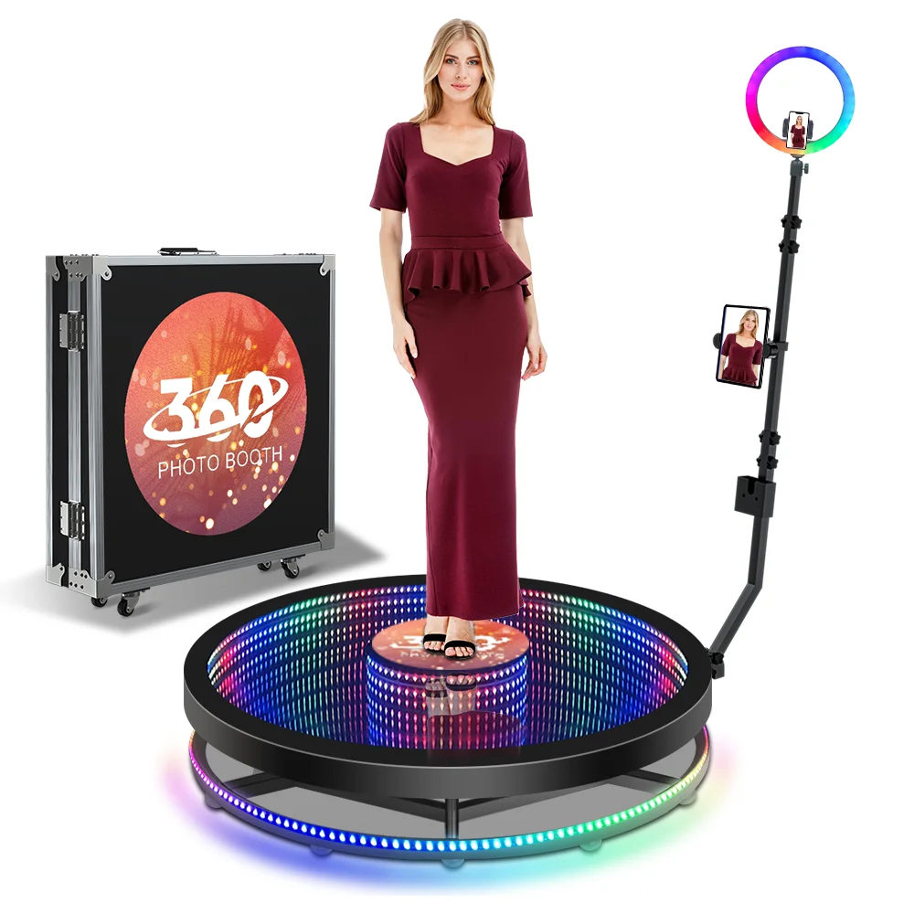 360-Photobooth-Machine-Led-RGB-Glass-Lights-Video-Booth-Rotary-360-115 ...
