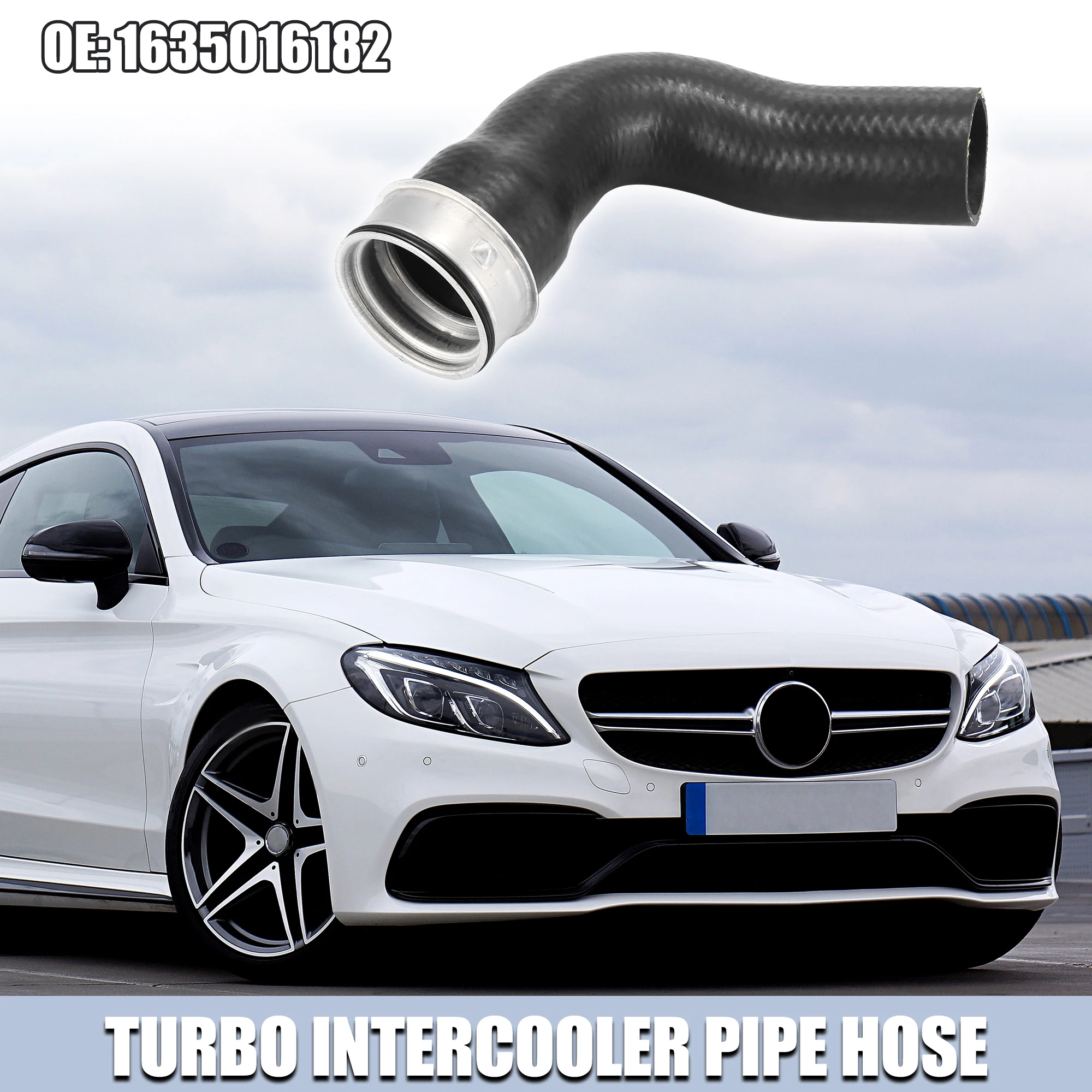 X-Autohaux-Auto-Upper-Turbo-Intercooler-Pipe-Hose-Air-Intake-Hose-Tube ...