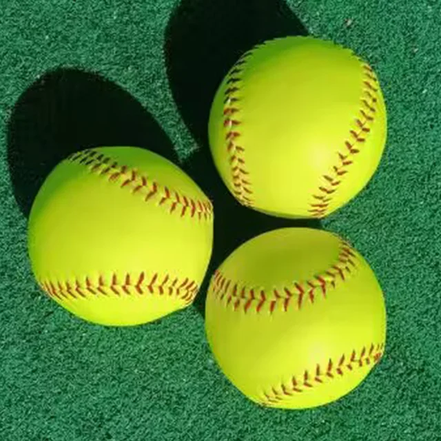12 Softballs Fastpitch Yellow Sports Practice Softballs,12 Inch ...