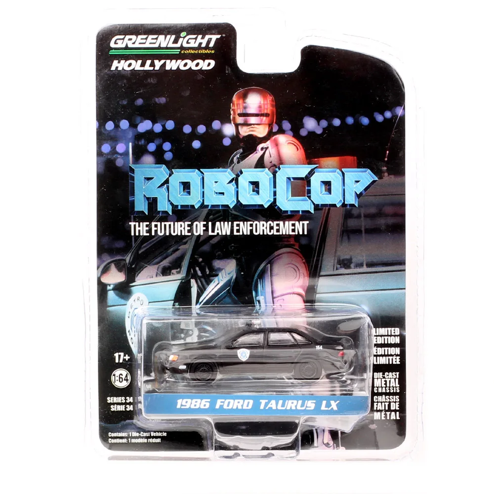 1-64-Scale-1986-Ford-Taurus-LX-Robocop-Diecast-detroit-Police-Model-Toy ...
