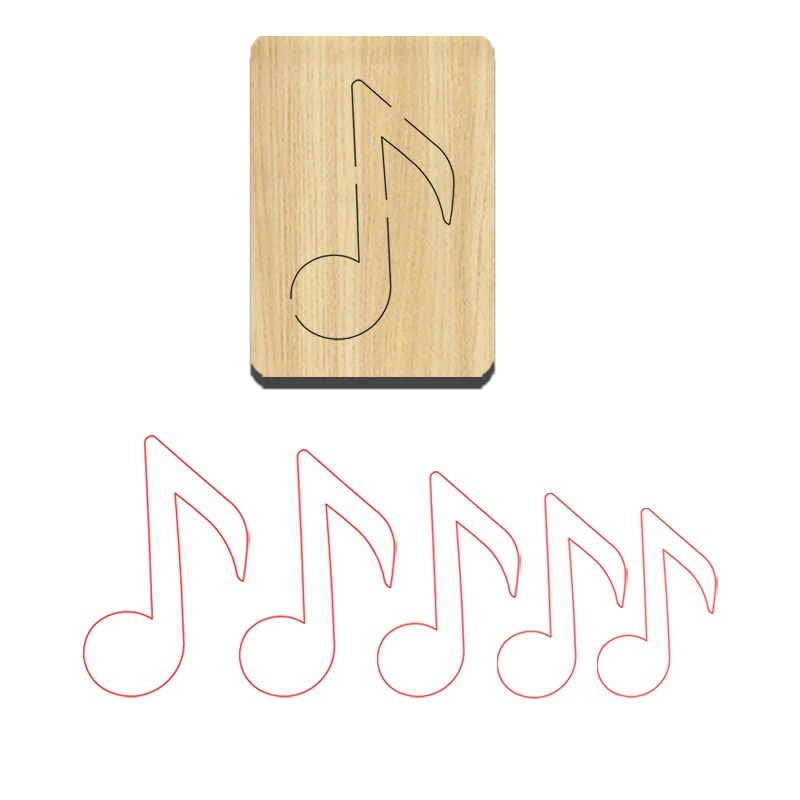 By105 Different Musical Notes Wooden Cutting Dies, Suitable For Most ...