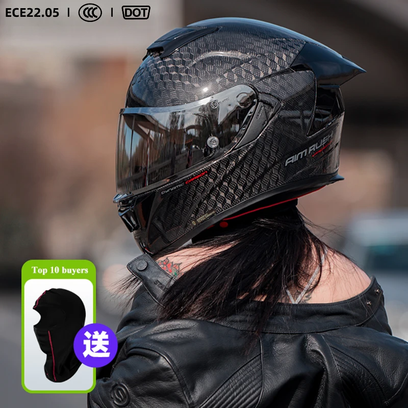 Carbon-Fibre-Full-Face-Helmet-for-Adult-Double-Lens-Wide-Angle-Men-s ...