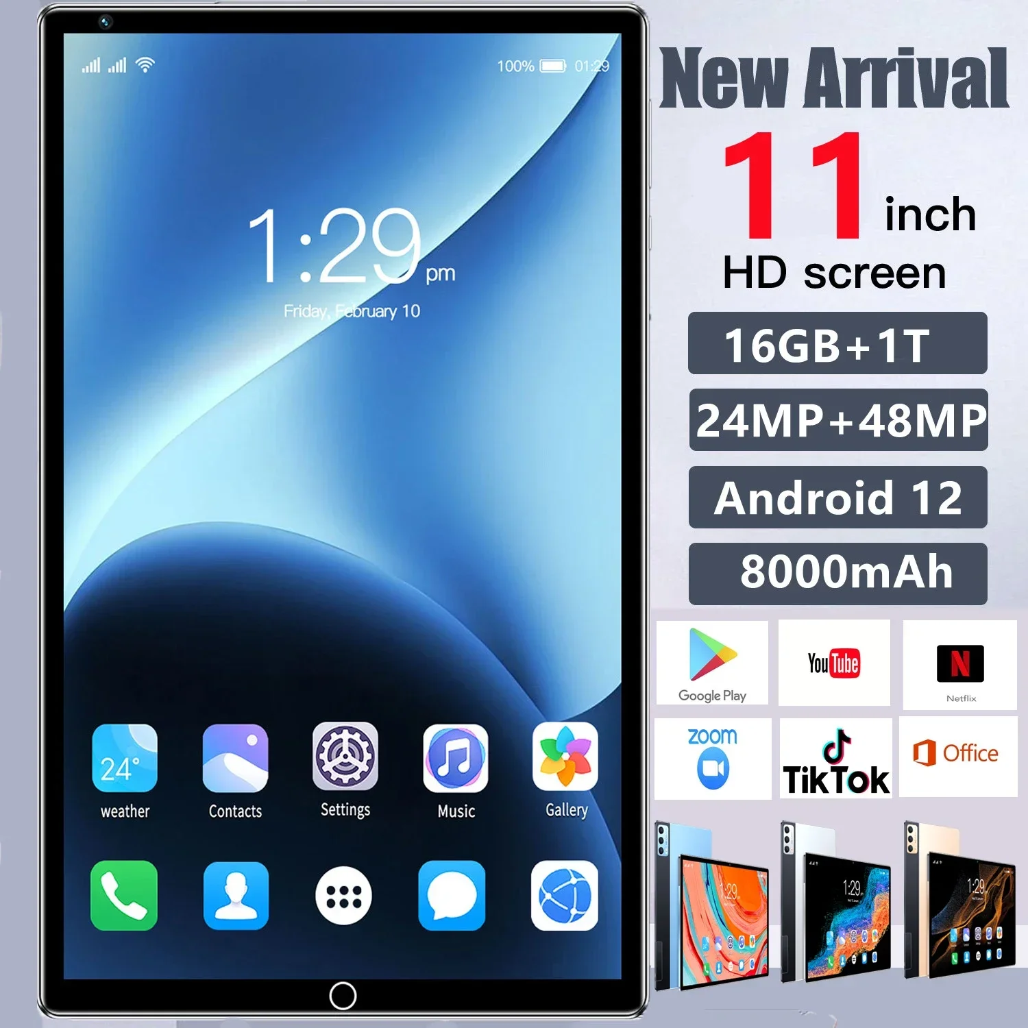 Tableta-de-11-pulgadas-con-Android-12-Tablet-con-procesador-Deca-Core ...