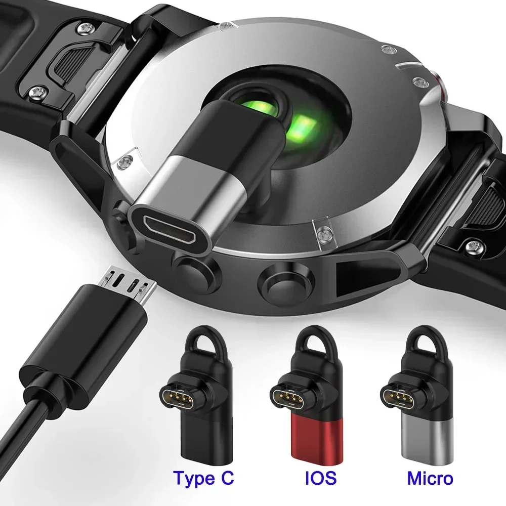 Connector Charger for Garmin Smart Watches Micro USB/ IOS/ Type C ...