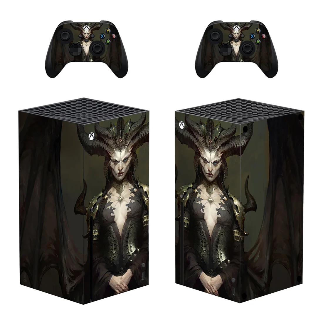 Diablo-IV-Style-Xbox-Series-X-Skin-Sticker-for-Console-2-Controllers ...