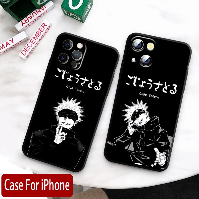 Anime-Jujutsu-Kaisen-Gojo-Apple-iPhone-Case-For-15-14-13-12-11-Mini-XS ...