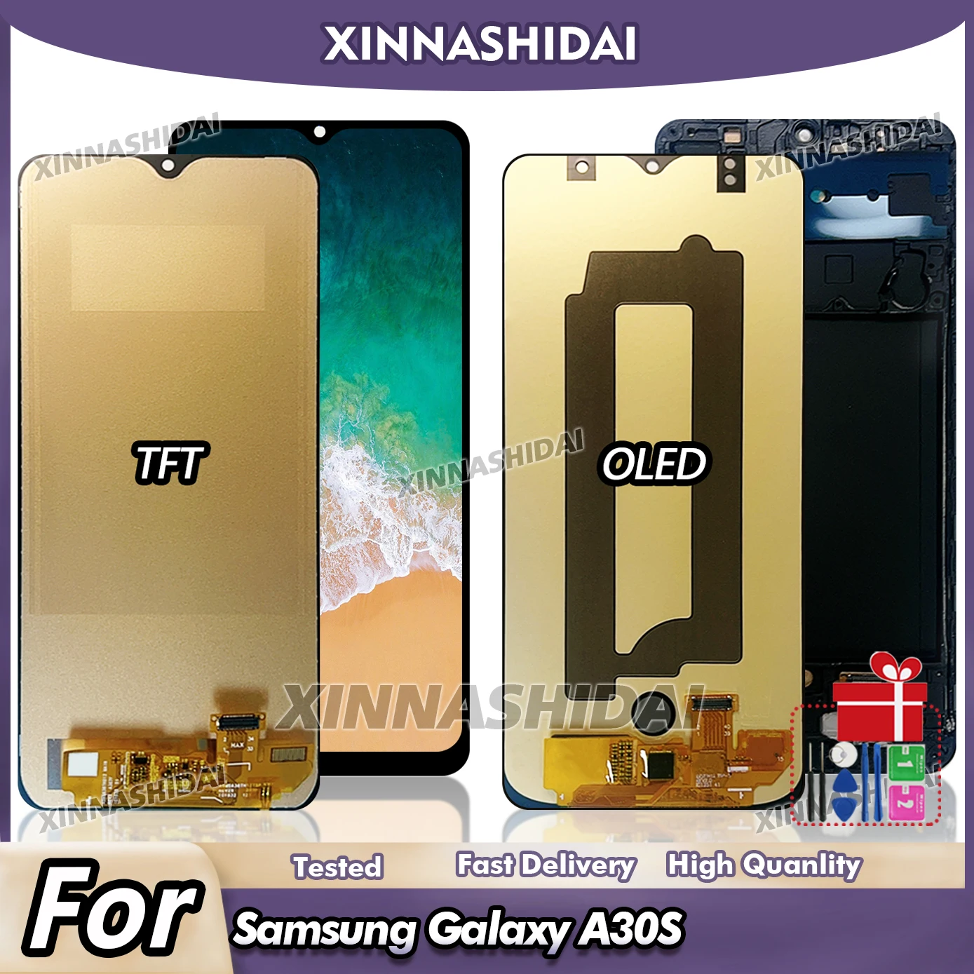 Tft/oled lcd para samsung galaxy a30s a307 a307f a307g display lcd tela ...