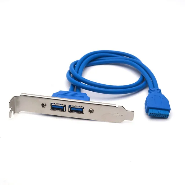 Adaptador de Cable con 2 puertos USB 3,0 hembra, Panel trasero a placa ...