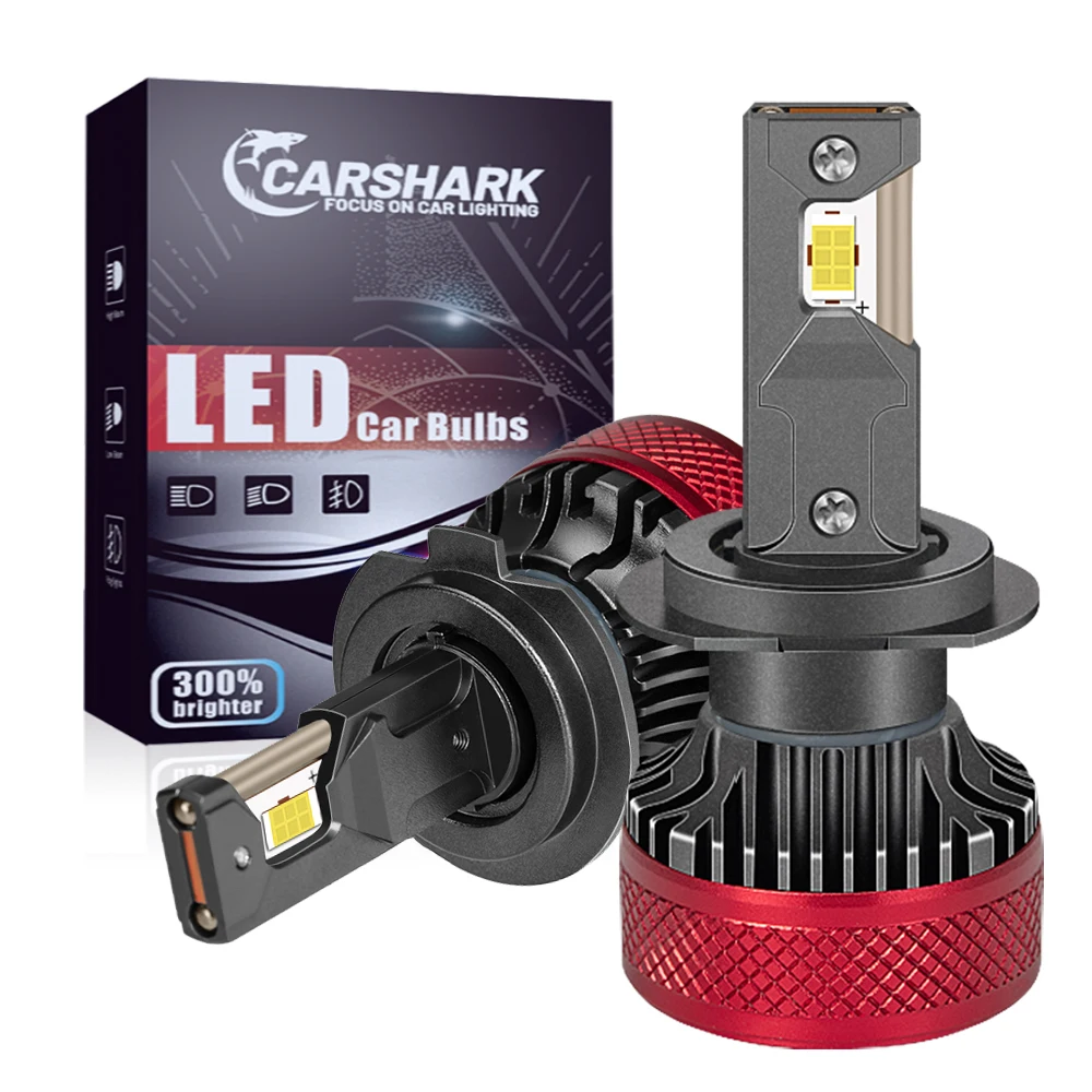 Carshark H8 H9 H11 안개등 Canbus H1 H4 h7 램프 얼음 40000Lm 9005 Hb3 9006 Hb4 9012 Hir2 자동 전구 130W ...