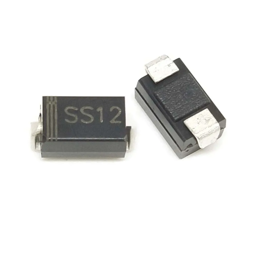 100 piezas SMA 1N5817 IN5817 smd 1A 20V do 214ac diodo Schottky ss12 ...