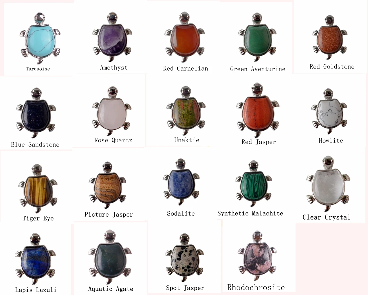 Necklace Pendant Stone Turtle | Natural Stone Turtle Pendants - Natural ...