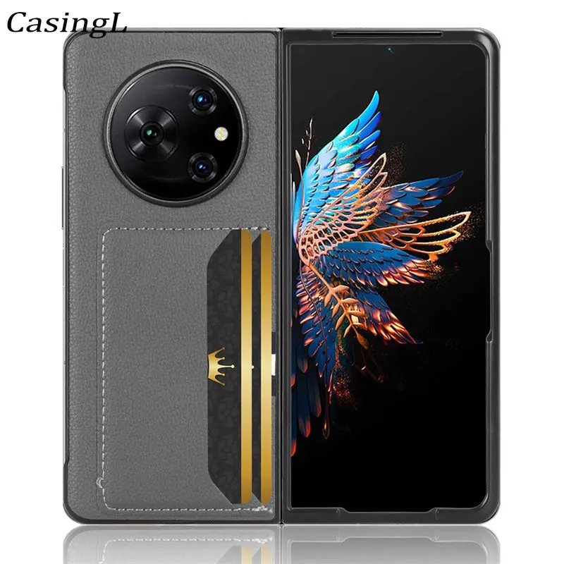 For-Tecno-Phantom-V-Fold-Case-Luxury-Lychee-PU-Leather-Card-Slot ...