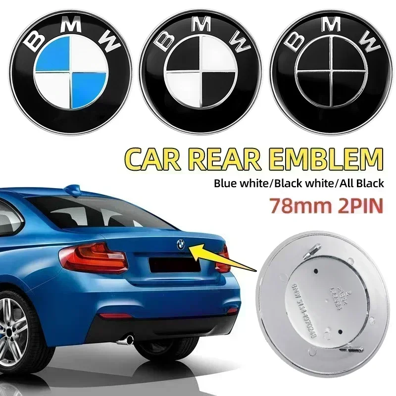 1pcs 78mm 51141970248 Car Emblem Reartrunk Logo Badge Styling ...