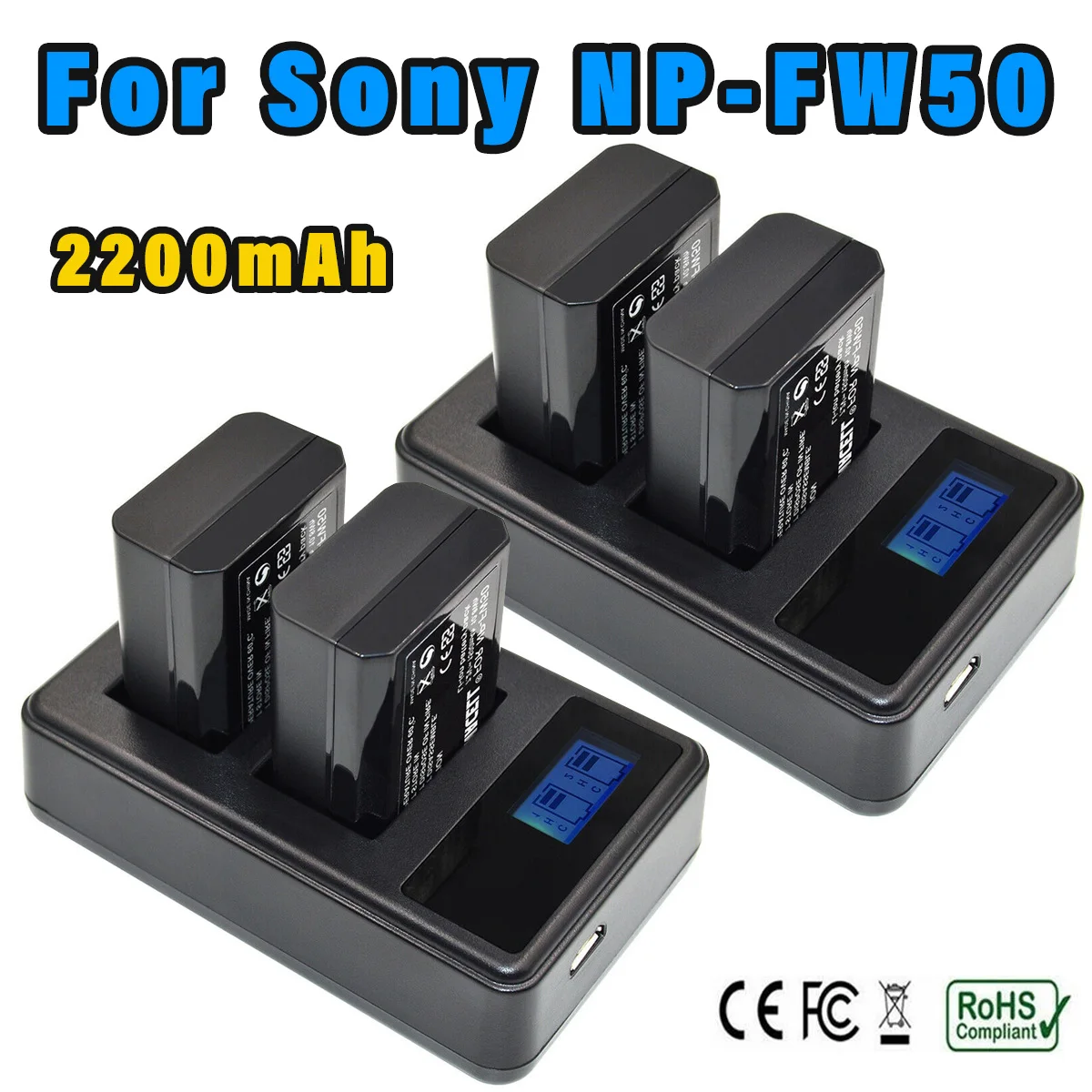 Powtree-For-Sony-2200mAh-7-2V-NP-FW50-NP-FW50-NPFW50-Camera-battery ...