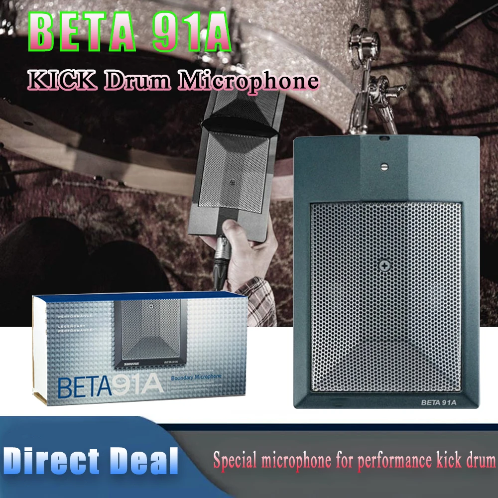 BETA91-Pro-Half-Cardioid-Condenser-Mic-Kick-drum-Wired-Microphone-for ...