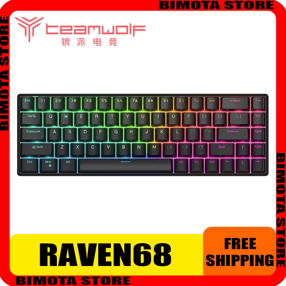 In-stock-Teamwolf-Raven68-8k-Mechanical-Keyboard-Magnetic-Switch-Quick ...