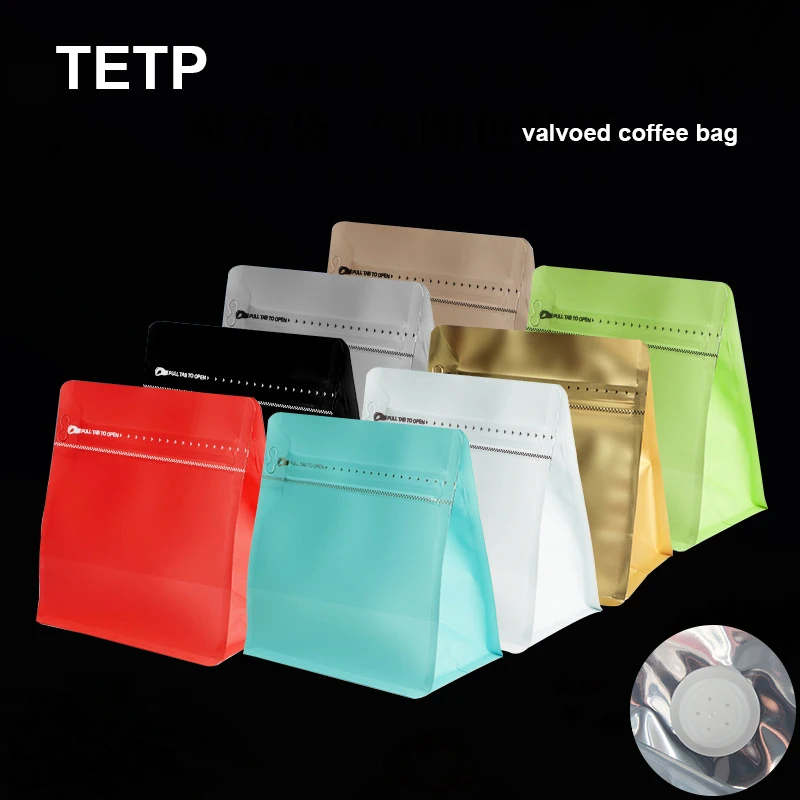 TETP-20Pcs-Lot-Thicken-Valved-Coffee-Bags-Home-Tea-Storage-Packaging ...